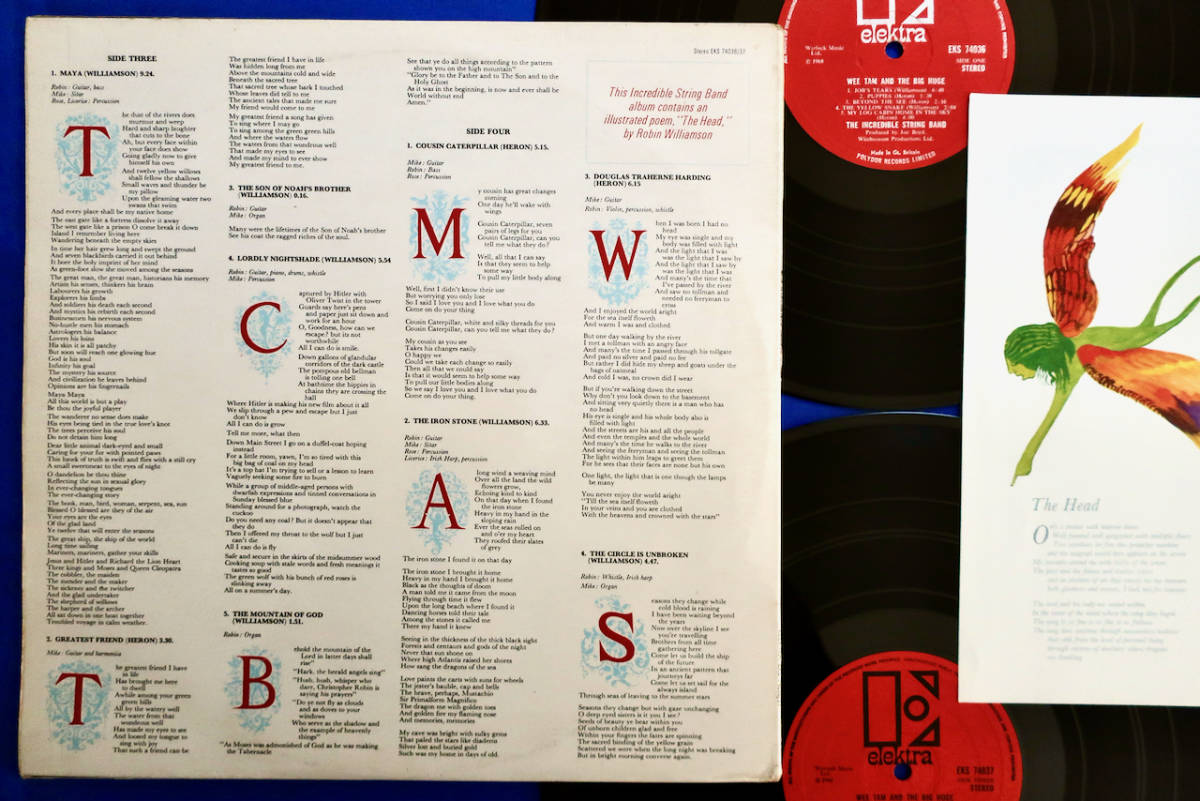 【傷や汚れあり】【UKエレクトラOrig Incredible String Band Wee Tam&The Big Huge レア ...