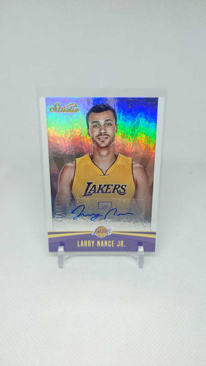 【目立った傷や汚れなし】2016-17 Panini Studio Auto Larry Nance JR. NBA Lakers ...