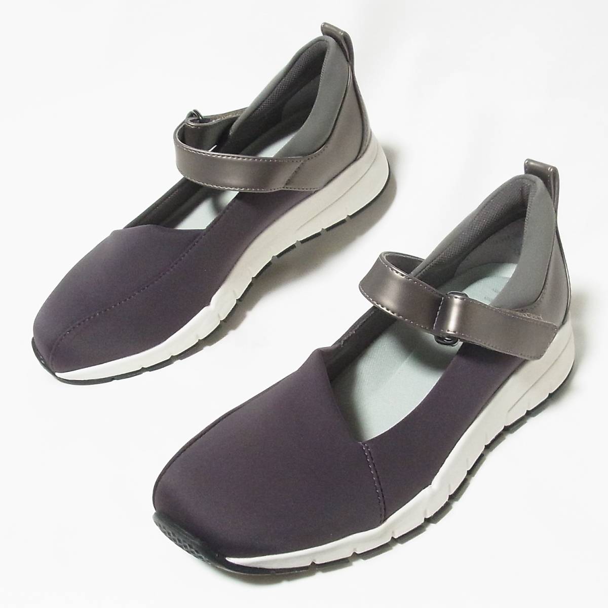 【未使用】未使用 FITFIT プリマドンナ スニーカー/フィットフィット 23.5cm 定価10890円 パープルグレー 幅広3E コンフォート靴 の落札情報詳細| ヤフオク落札価格情報 ...