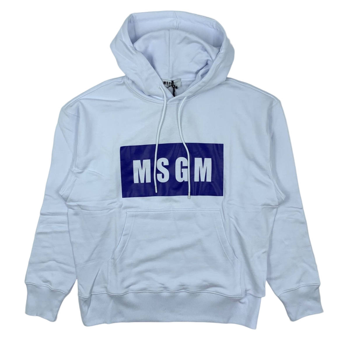 【未使用】新品★2022年秋冬新作★MSGM エムエスジーエム★ボックスロゴパーカー★ホワイト/白★メンズ スウェット ブルーロゴ Mサイズの落札情報詳細 - ヤフオク落札価格情報 オークフリー