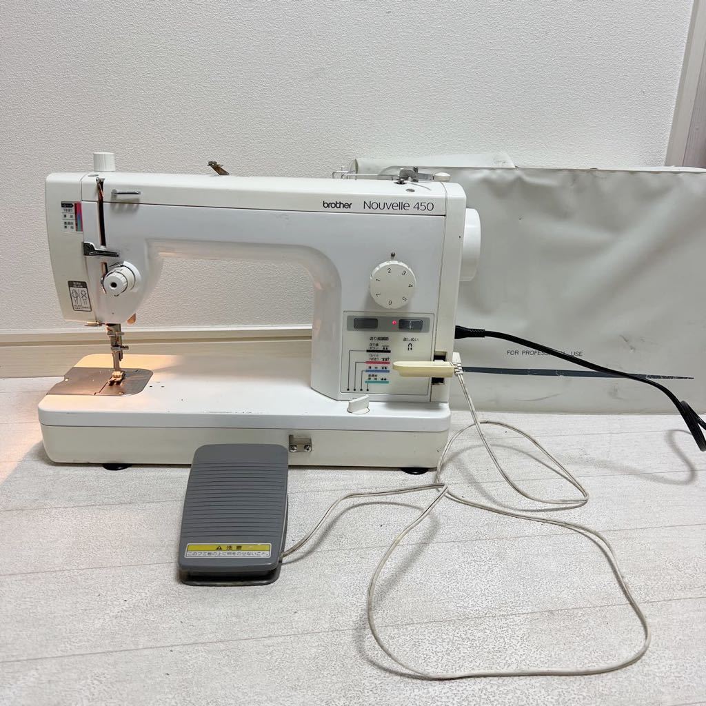 【やや傷や汚れあり】brother 職業用ミシン 450 フットコントローラ付きの落札情報詳細 - ヤフオク落札価格検索 オークフリー