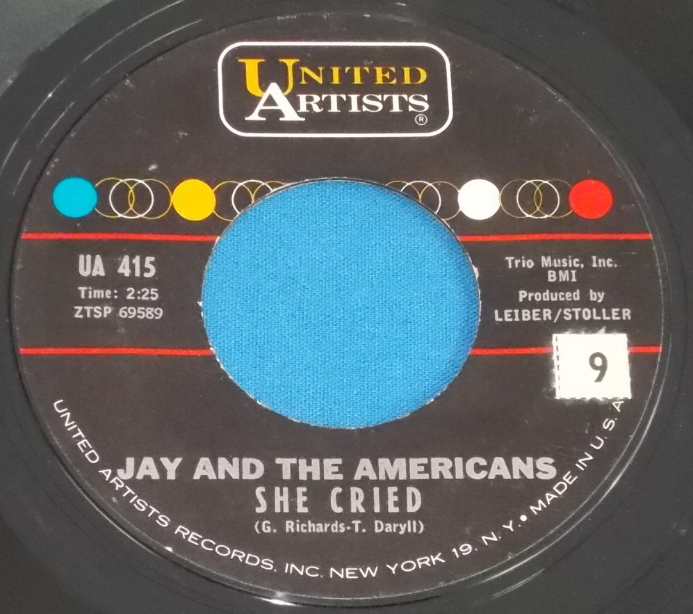 【傷や汚れあり】☆7inch EP★US盤 JAY & THE AMERICANS/ジェイ＆ジ・アメリカンズ「She Cried/シー ...