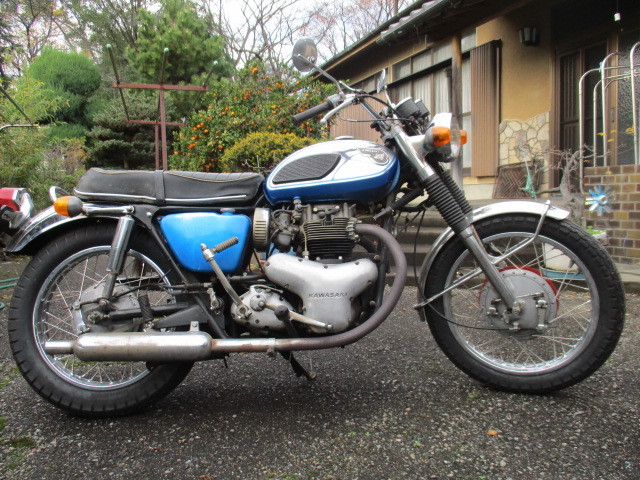 【傷や汚れあり】カワサキ W1S 650 国内物 当時物・初期 昭和46年 3月登録 の落札情報詳細| ヤフオク落札価格情報 オークフリー