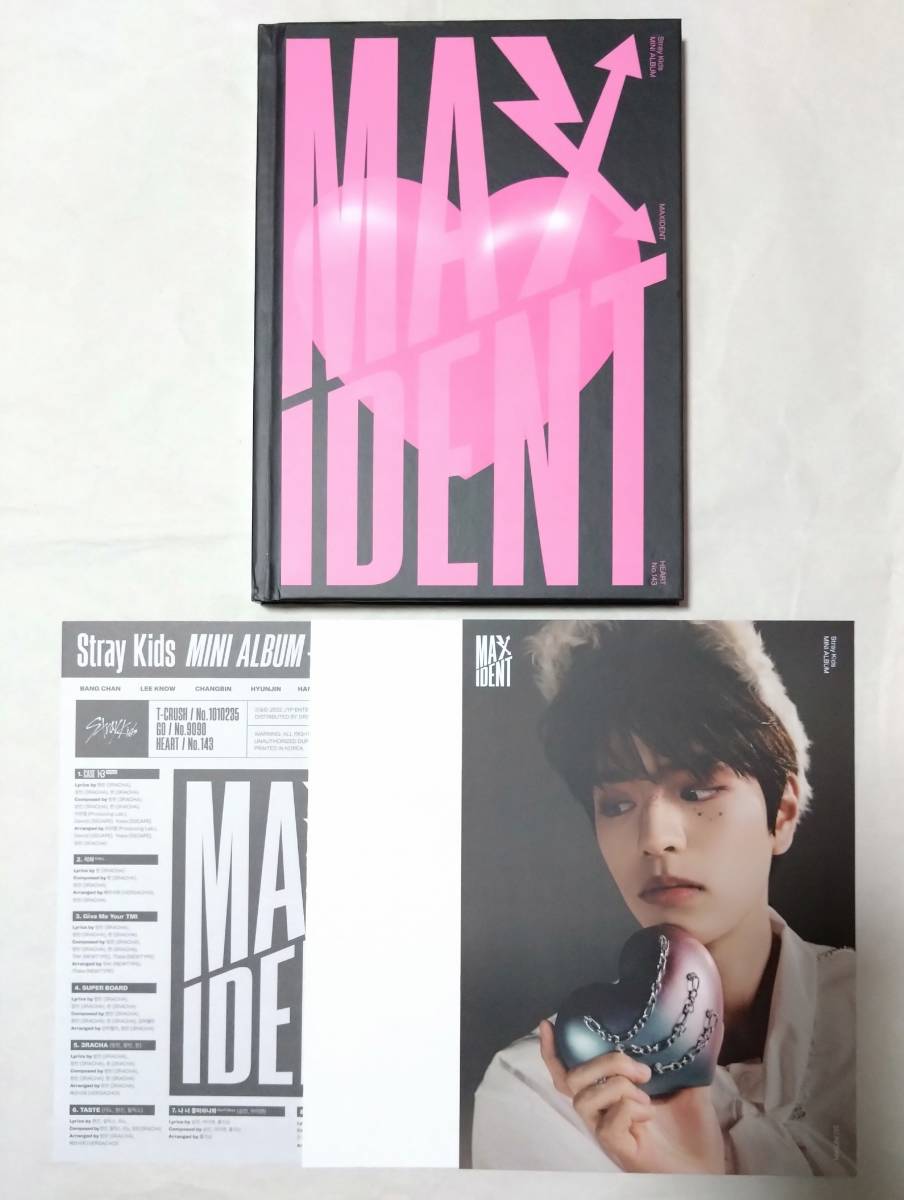 【未使用】Stray Kids MAXIDENT HEART ver スンミン Seungmin ミニポスター ポストカード 韓国盤 CD ...