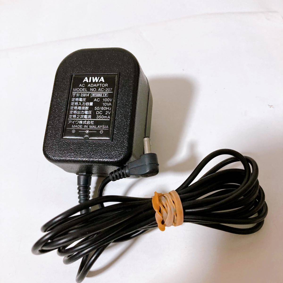 【やや傷や汚れあり】アイワ ACアダプター AC-207 通電確認済 【AIWA 2V 350mA センターマイナス】の落札情報詳細 ...