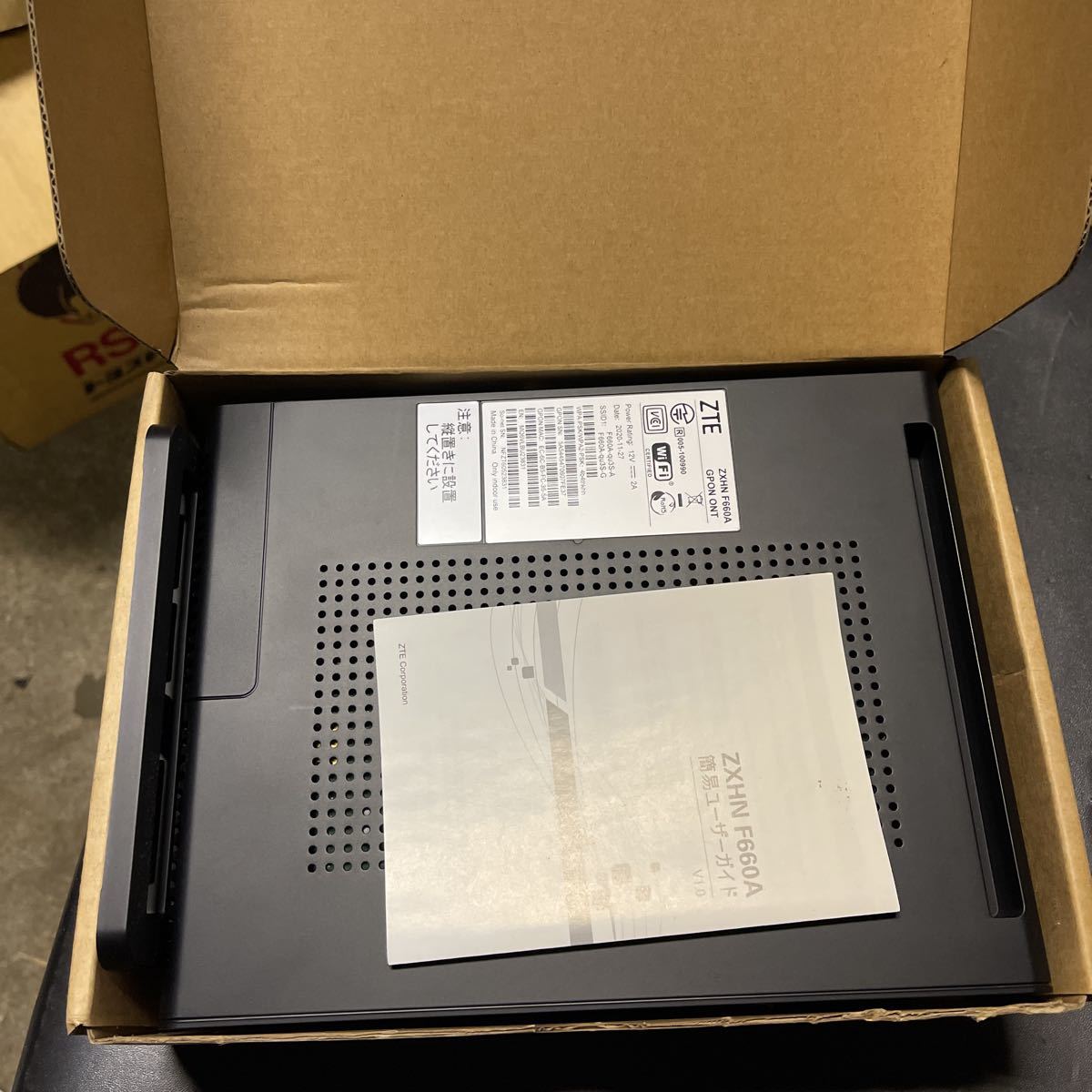 【目立った傷や汚れなし】「C456」ZTE ZXHN F660A ルーター アダプター付き 現状出品 美品の落札情報詳細 - ヤフオク落札価格 ...