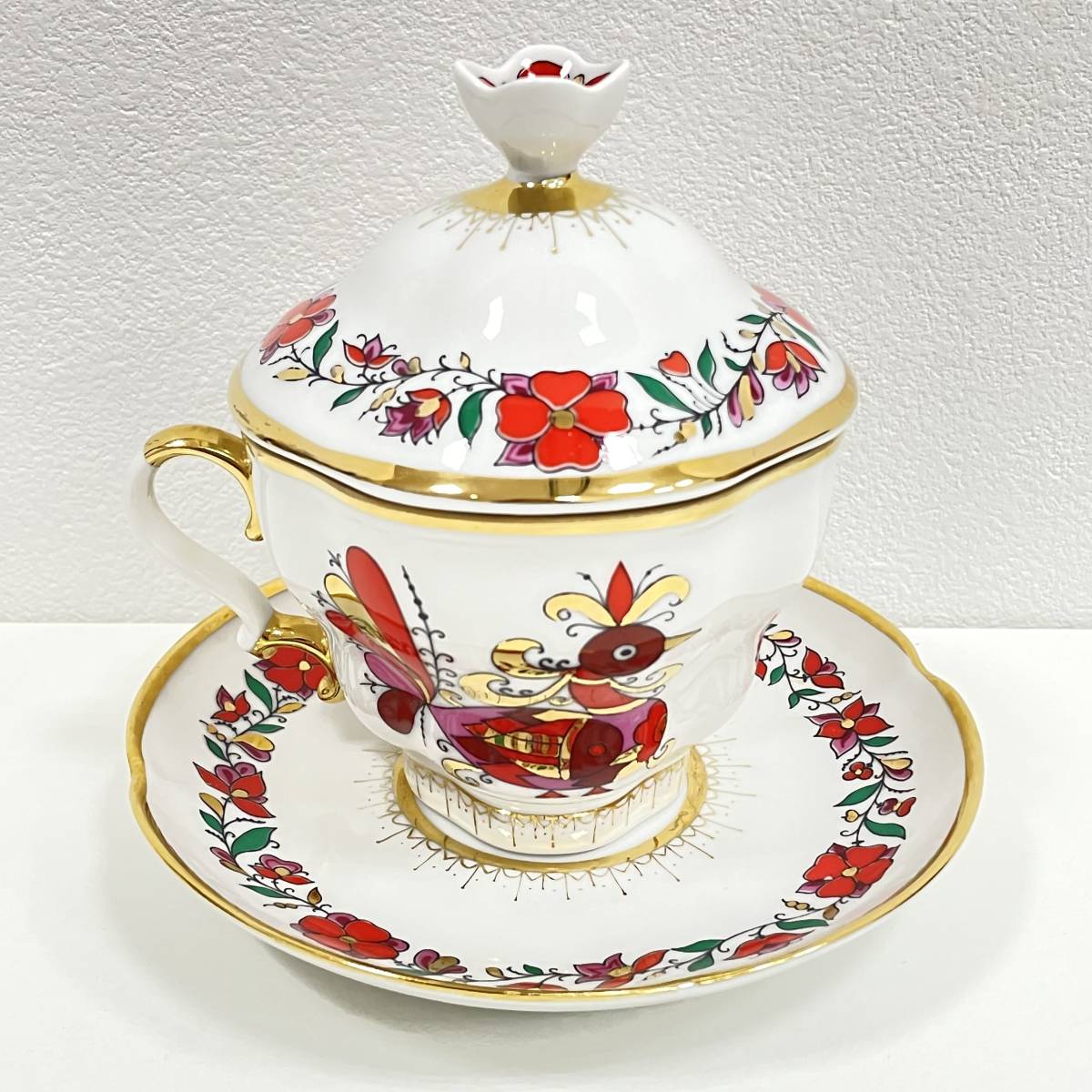 【やや傷や汚れあり】HAND DECORATED ST.PETERSBURG RUSSIA 蓋付カップ&ソーサー 1客 花柄★1908の落札情報詳細 - Yahoo!オークション落札価格検索 ...