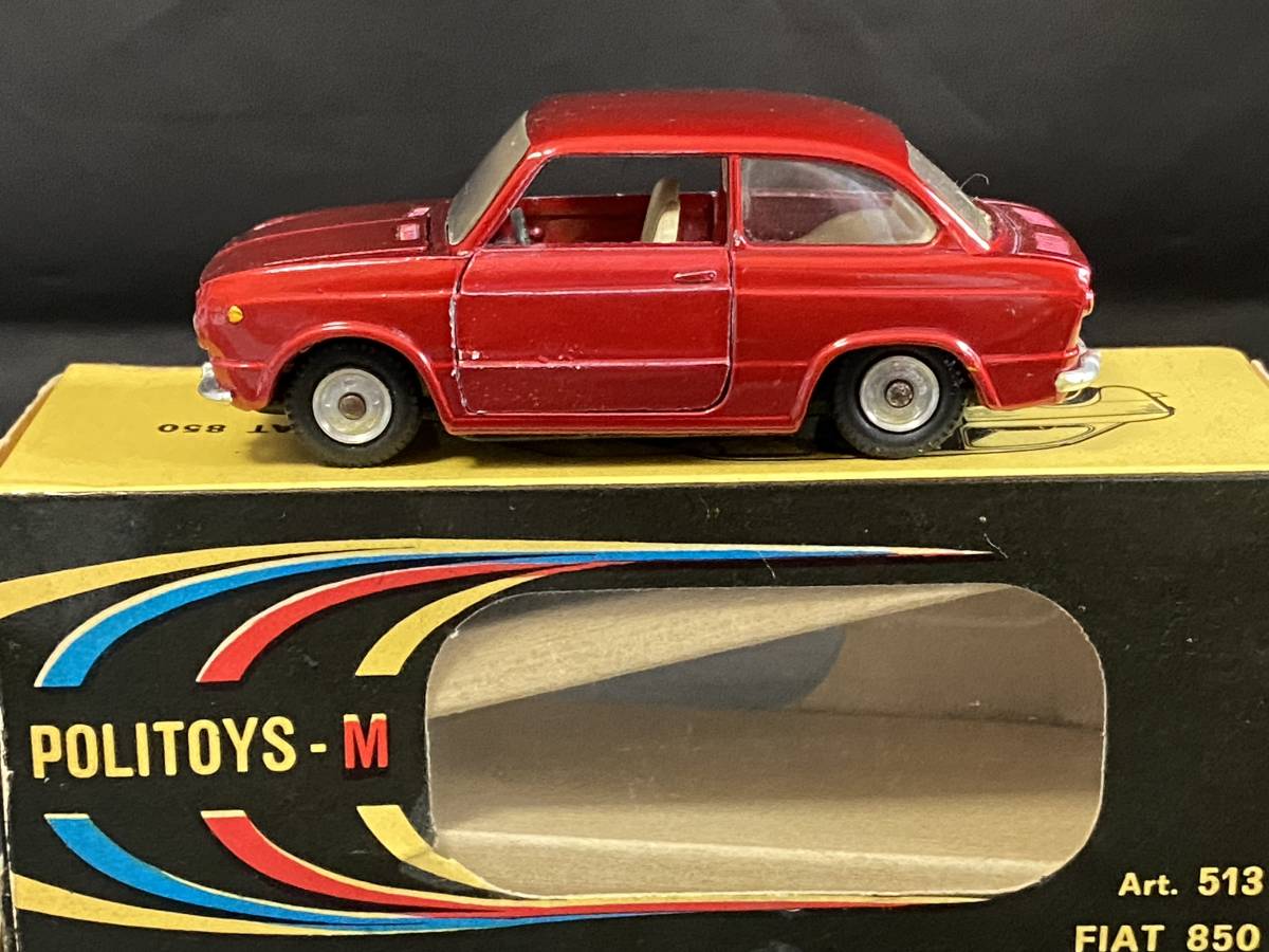 【目立った傷や汚れなし】Politoys-M 513 Fiat 850 -1964- ポリトーイ ポリトイズ フィアット 絶版 美品 ...