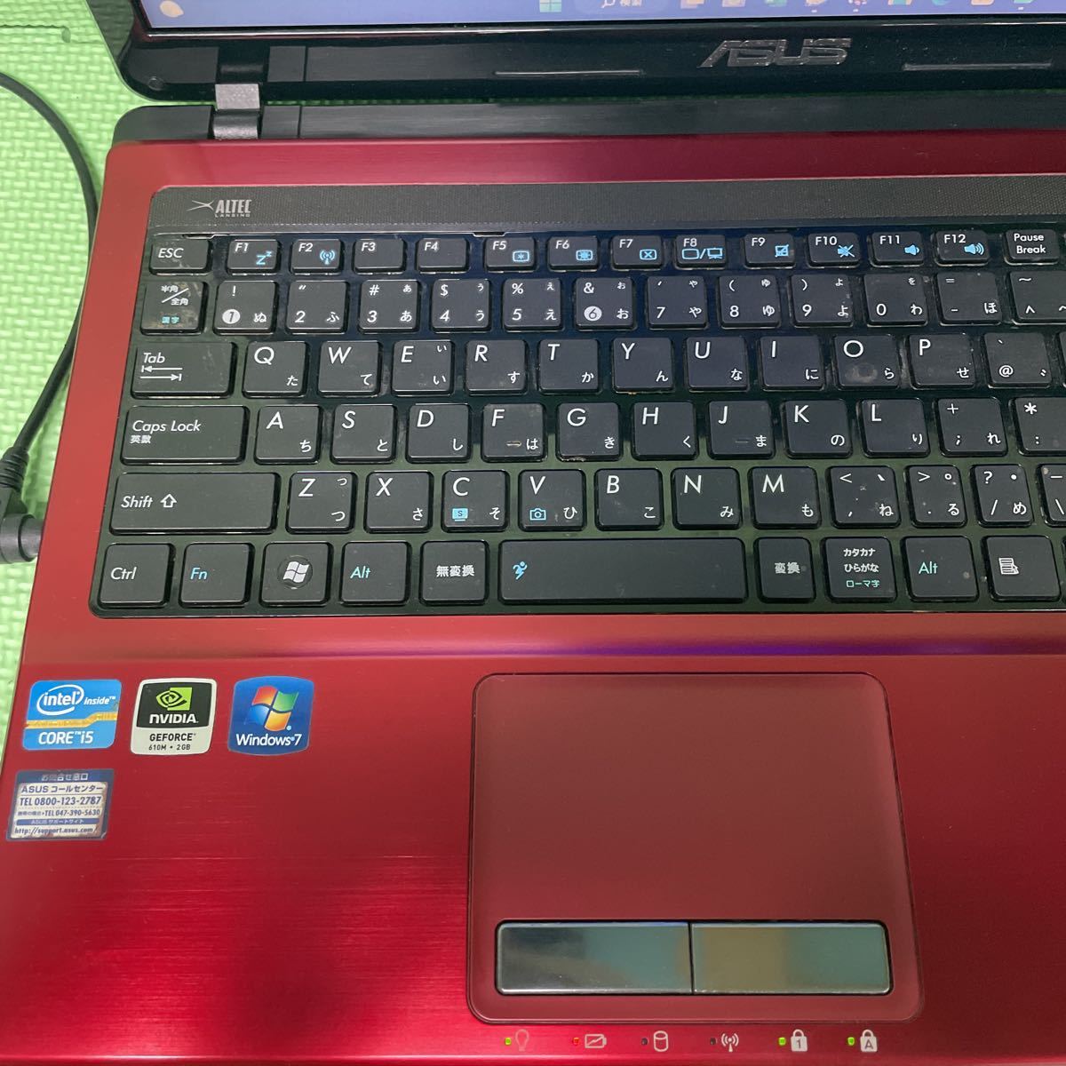 【やや傷や汚れあり】【M12-41】Windows11/新品SSD240GB【ASUS K53S】Core i5/メモリ4GB ...