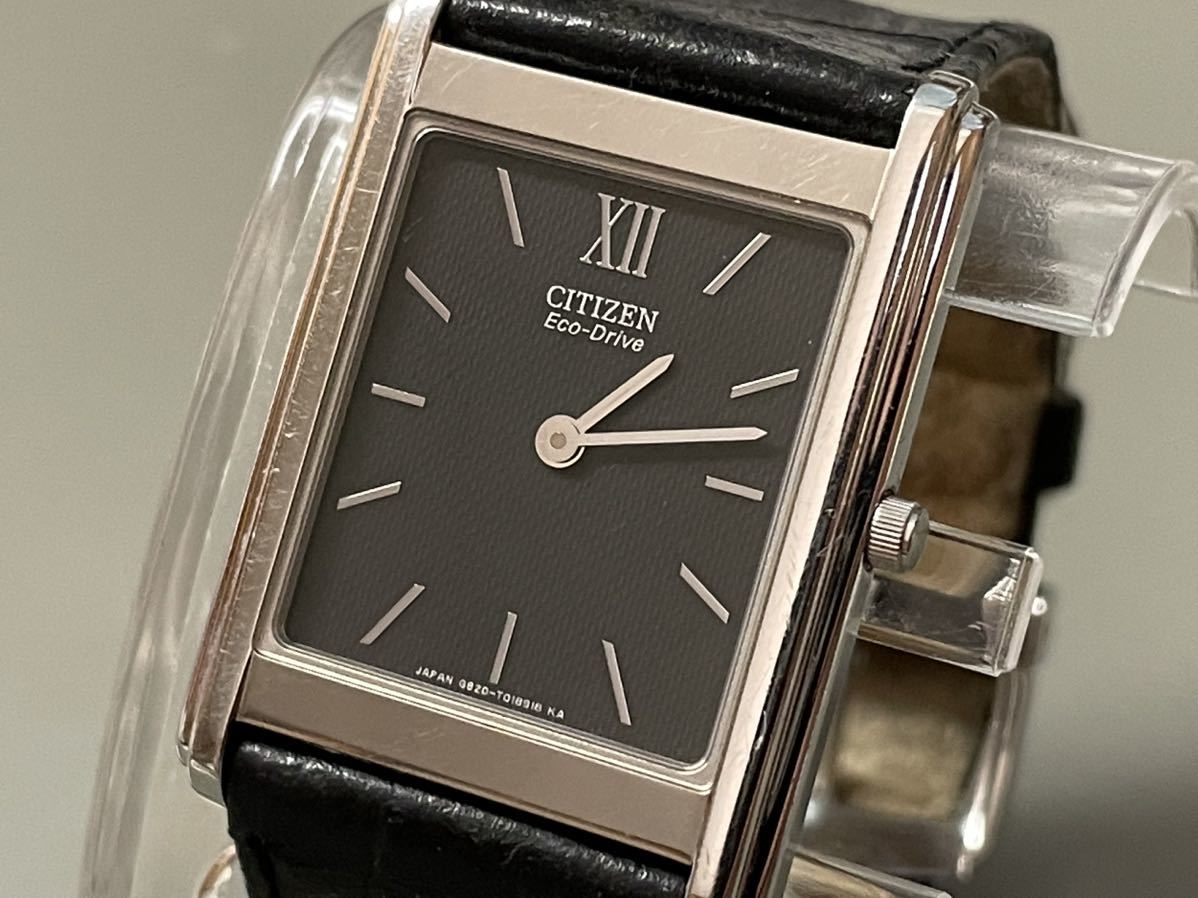 【中古】美品 CITIZEN シチズン Eco-Drive エコドライブ STILETTO ステレット G431-T002447 薄型 ...