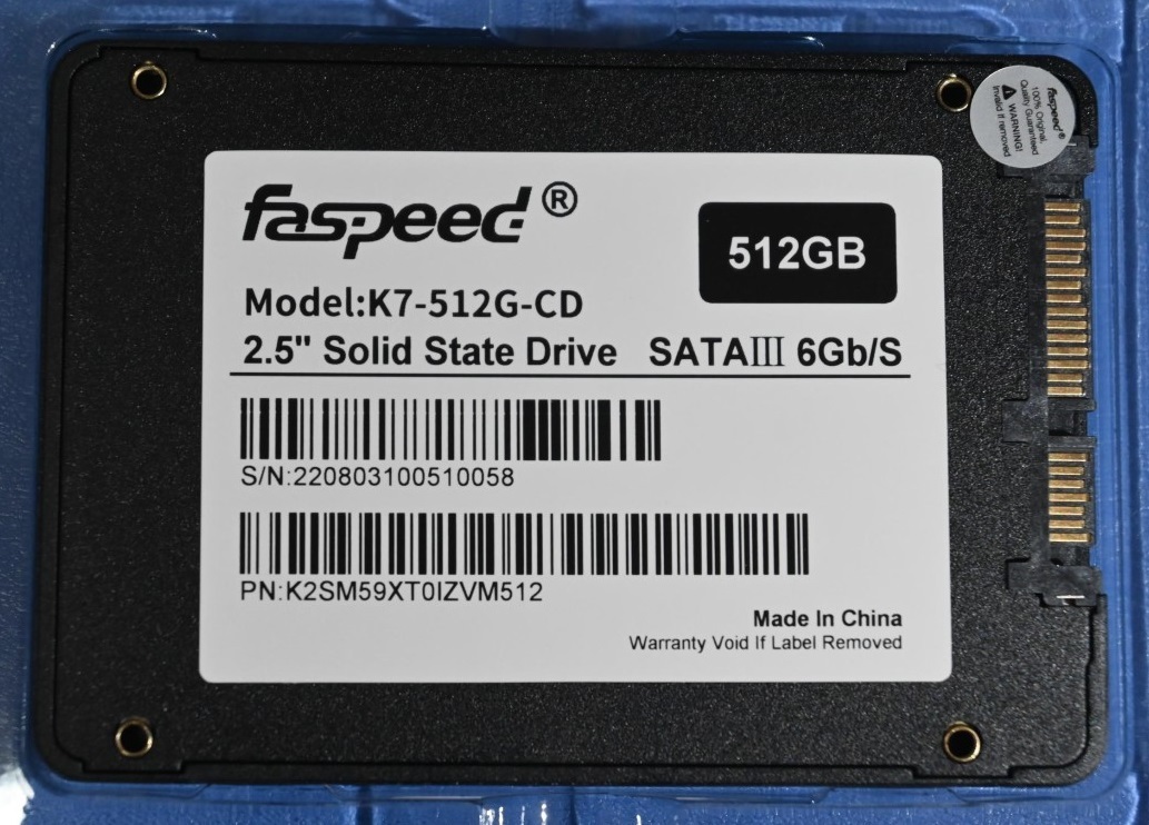【未使用】＊新品・未開封＊faspeed SSD (512GB)の落札情報詳細 - ヤフオク落札価格検索 オークフリー