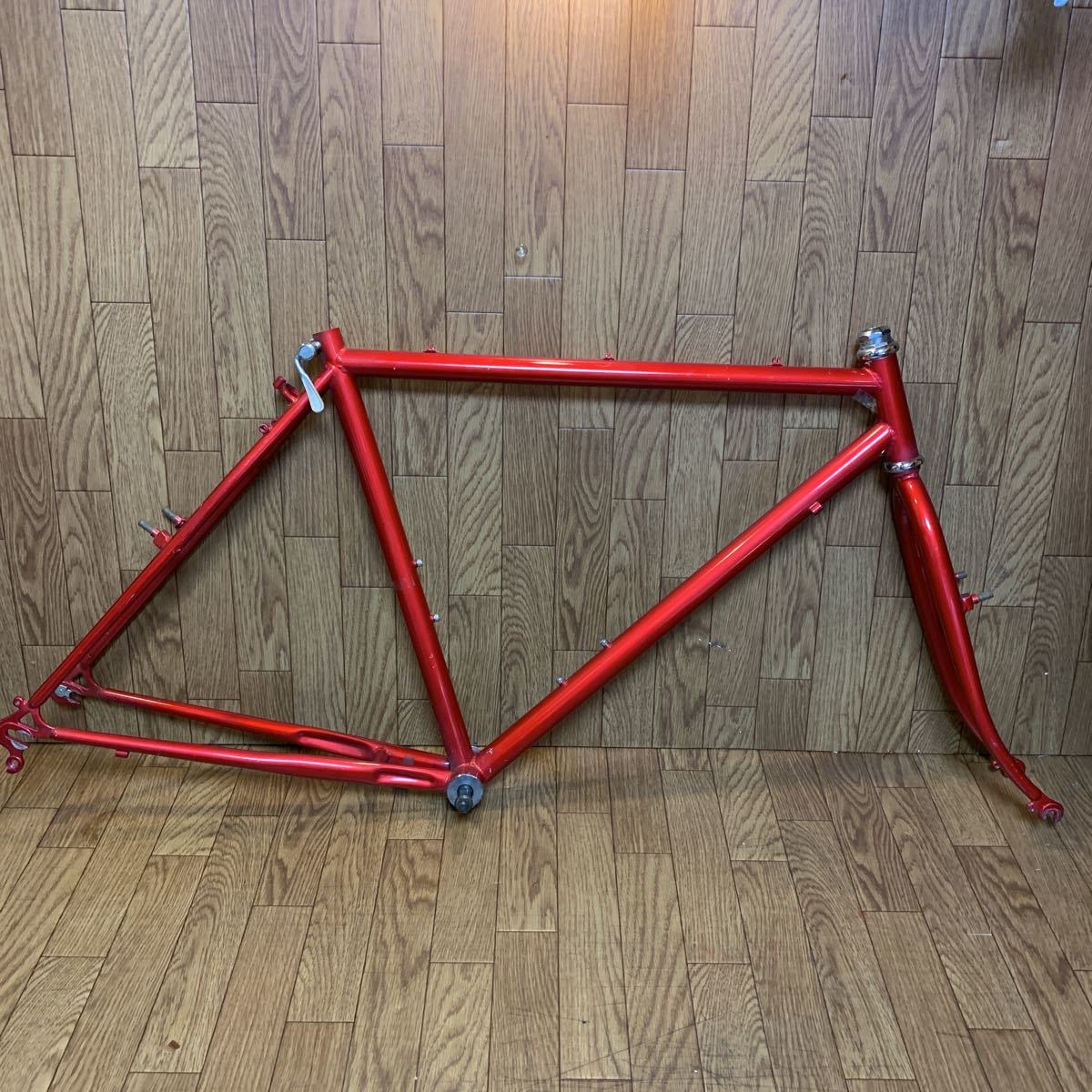 おまけチェーンリング固定ボルト付き カラーアルマイト ピンク チェーンリング3段 3s ビンテージパーツ old mtb old atb ...