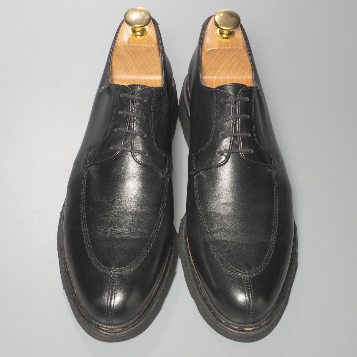 【やや傷や汚れあり】W9941//フランス製*パラブーツ/Paraboot*メンズ5.5/Uチップ/エプロンダービー/レザーシューズ/革靴/黒/ブラックの落札情報詳細 - ヤフオク落札価格検索 ...