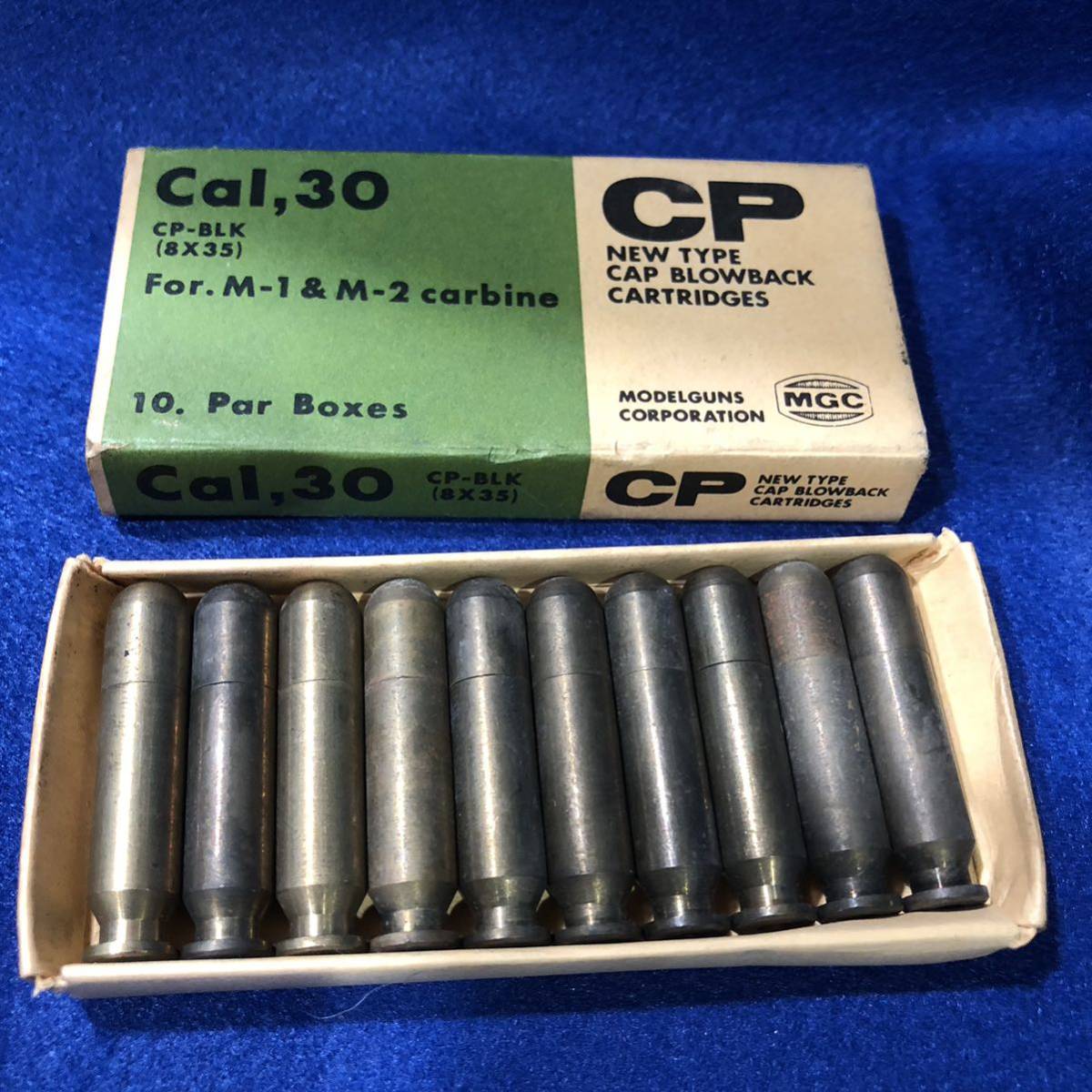 【やや傷や汚れあり】 MGC CAL.30 M1/BLK 8×35 M1 カービン カートリッジ 発火済み 10発 の落札情報詳細| ヤフオク ...