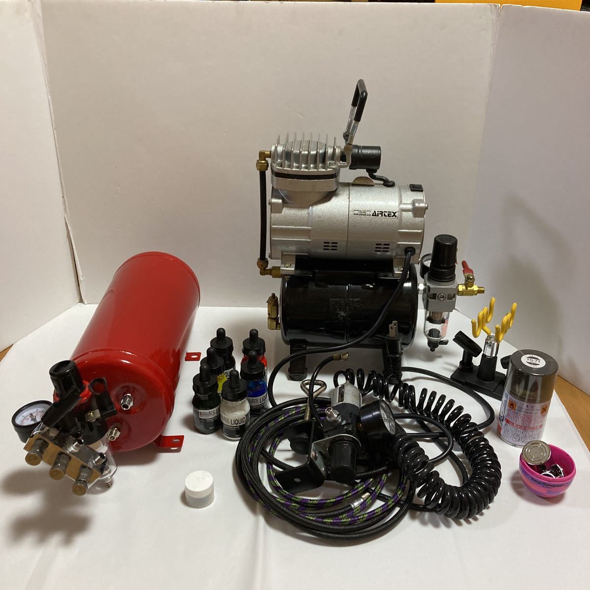 【傷や汚れあり】apc-002 エアーコンプレッサー エアテックス 小型 静音 ジャンクの落札情報詳細 - ヤフオク落札価格検索 オークフリー