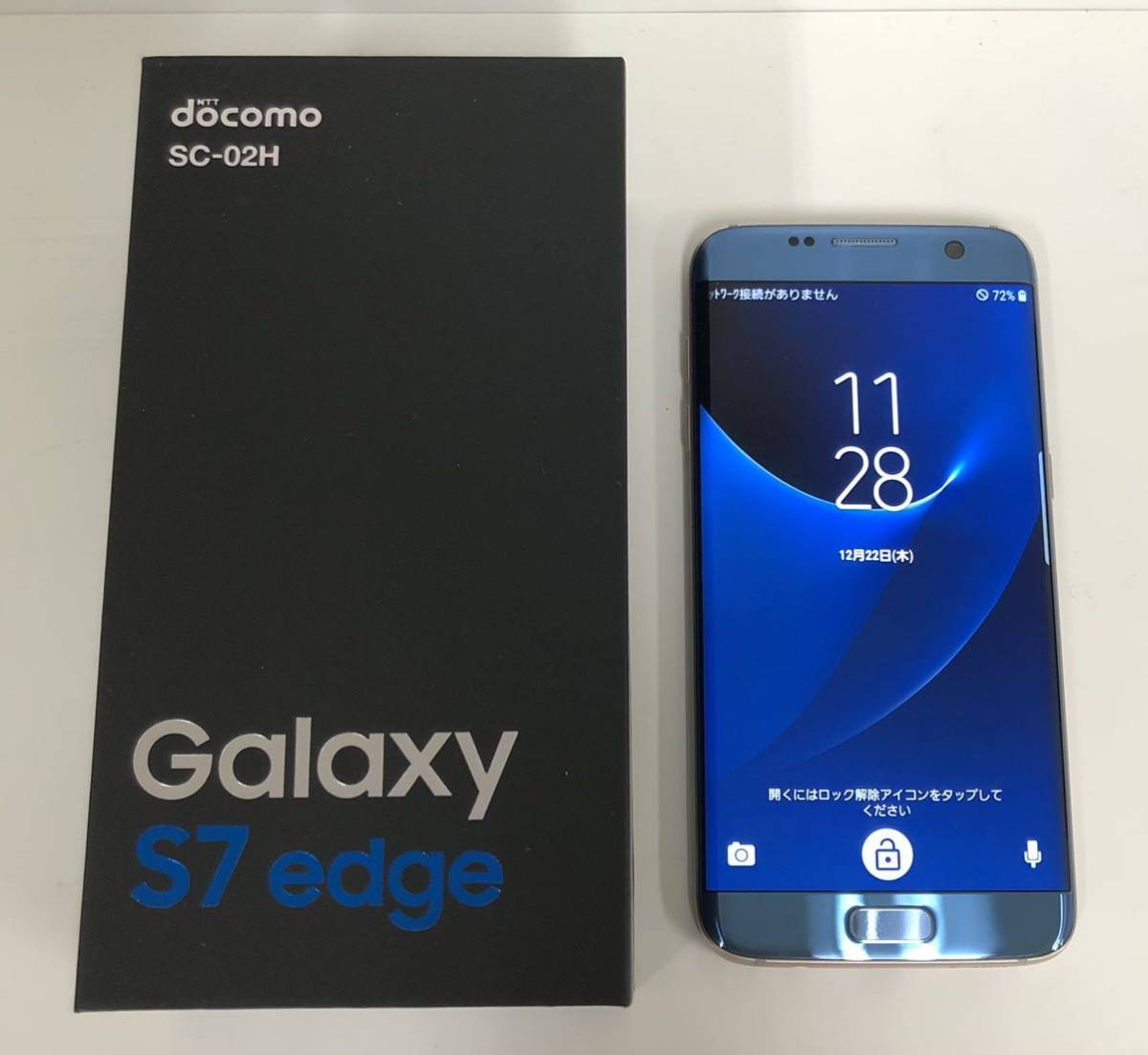 【目立った傷や汚れなし】超美品 SC-02H Galaxy S7 edge ブルー 即日発送 スマホ DoCoMo SAMSUNG 本体 ...
