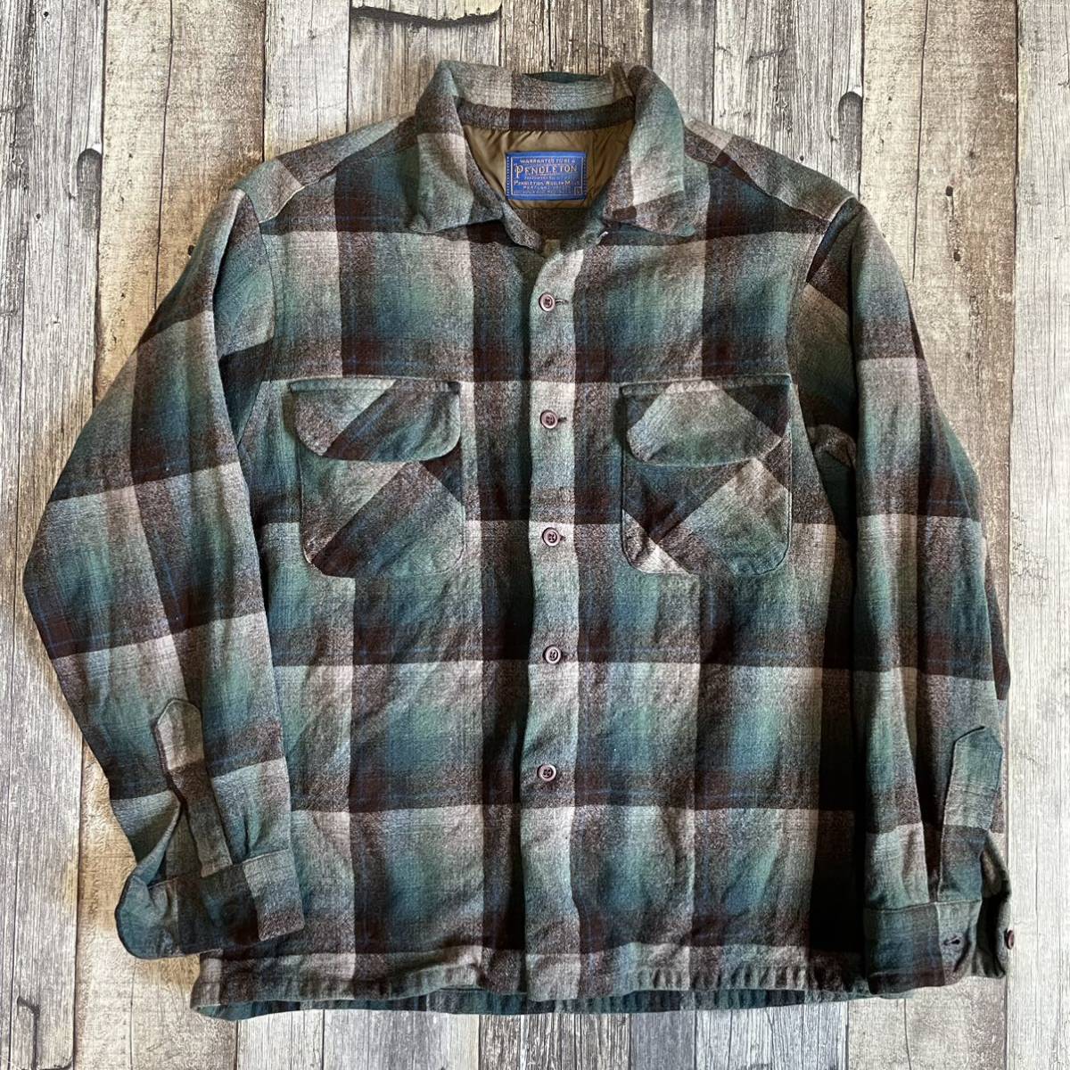 【目立った傷や汚れなし】送料無料 ビンテージ 70's pendleton ペンドルトン ウールシャツ ボックスシャツ USA製 の落札情報詳細 - ヤフオク落札価格検索 オークフリー