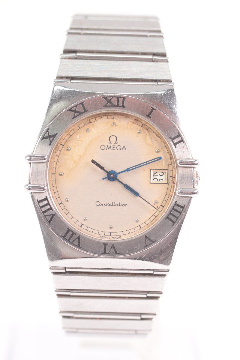 【傷や汚れあり】【ジャンク品】OMEGA オメガ Constellation コンステレーション 396.1070 396.1080 Cal.1441 クォーツ デイト 腕時計 8864-Nの ...