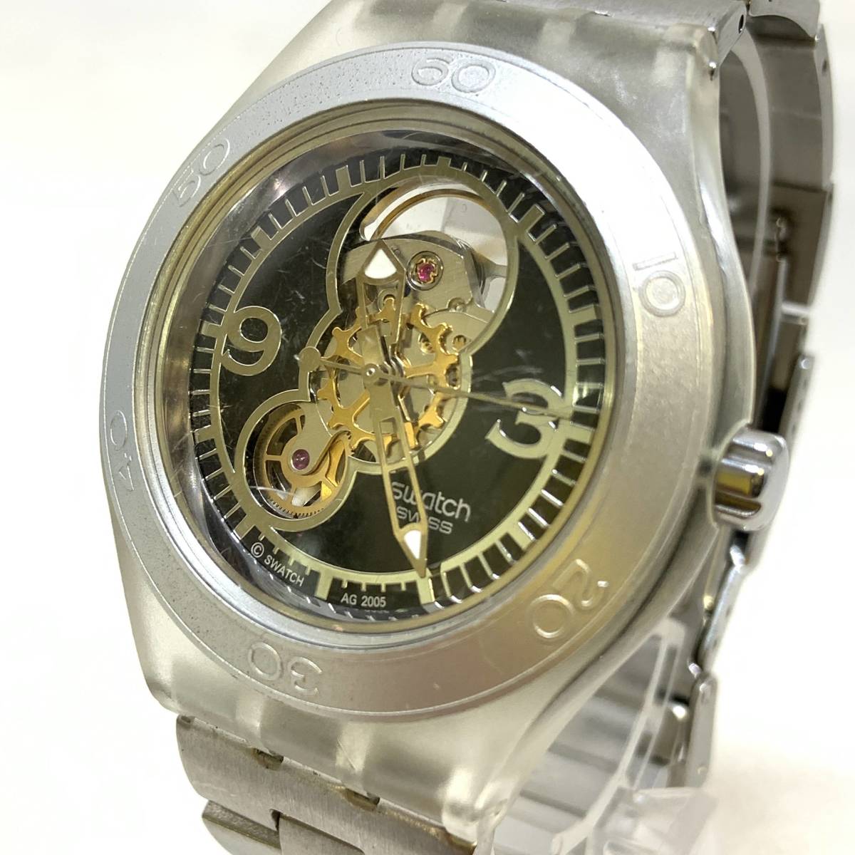 【傷や汚れあり】 swatch スウォッチ/IRONY アイロニー/diaphane automatic/21石/機械式 自動巻き/メンズ腕時計 271の落札情報詳細 - Yahoo ...