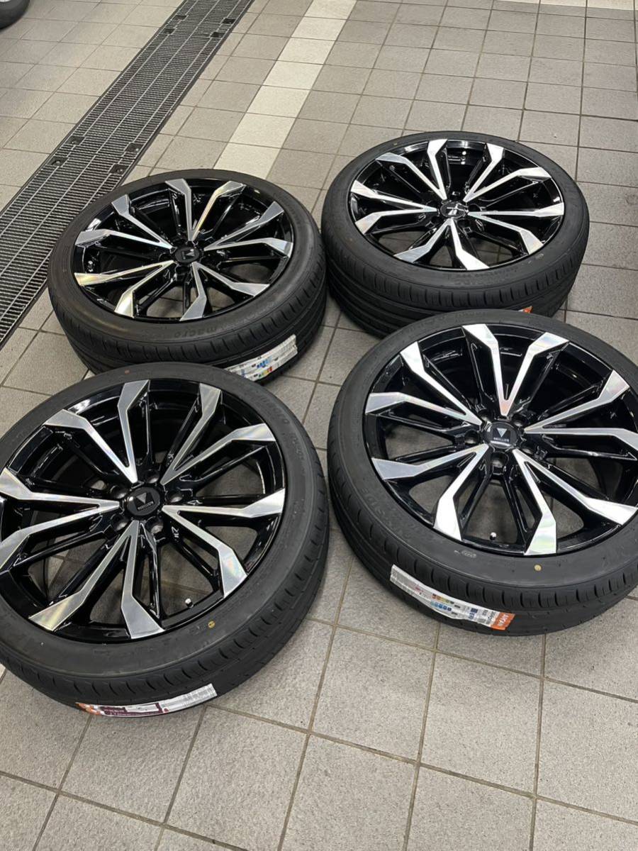 【やや傷や汚れあり】モデリスタ 【新品タイヤセット】ウィングダンサー ヴェルファイア アルファード 20インチ 4本セット Pcd114 3