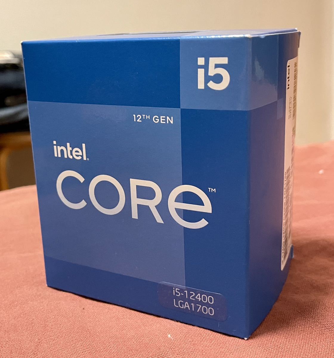【未使用に近い】Intel Core i5-12400 12世代インテルCPU 2022年12月5日購入 メーカー保証残3年あり 納品書あり ...