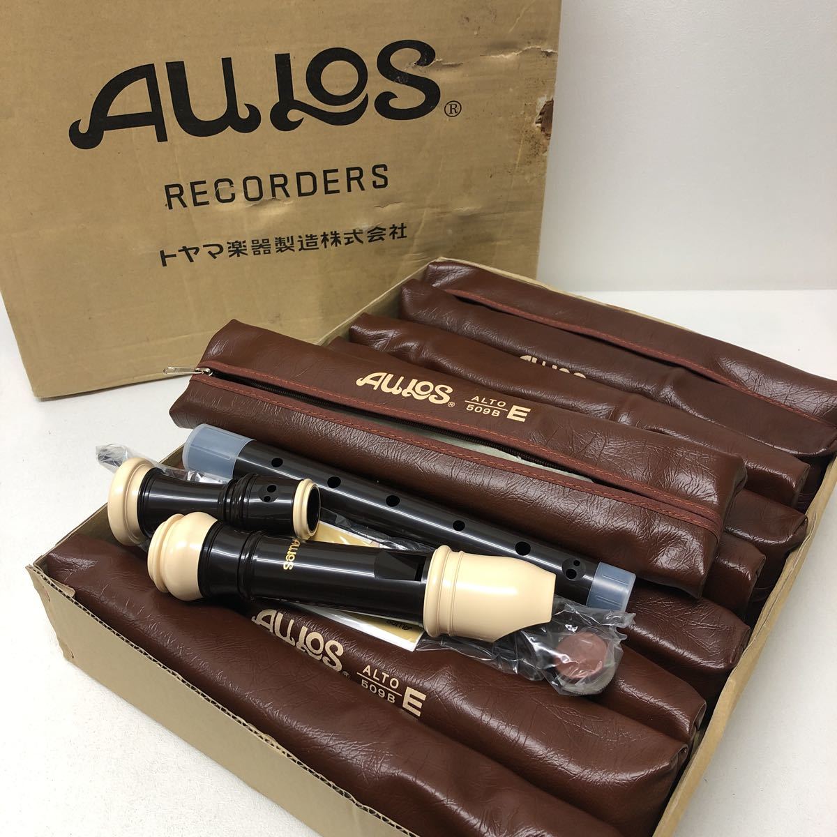 【未使用】0107I 未使用★まとめ AULOS アウロス アルトリコーダー リコーダー 10点セット ALTO RECORDERS 509B ...