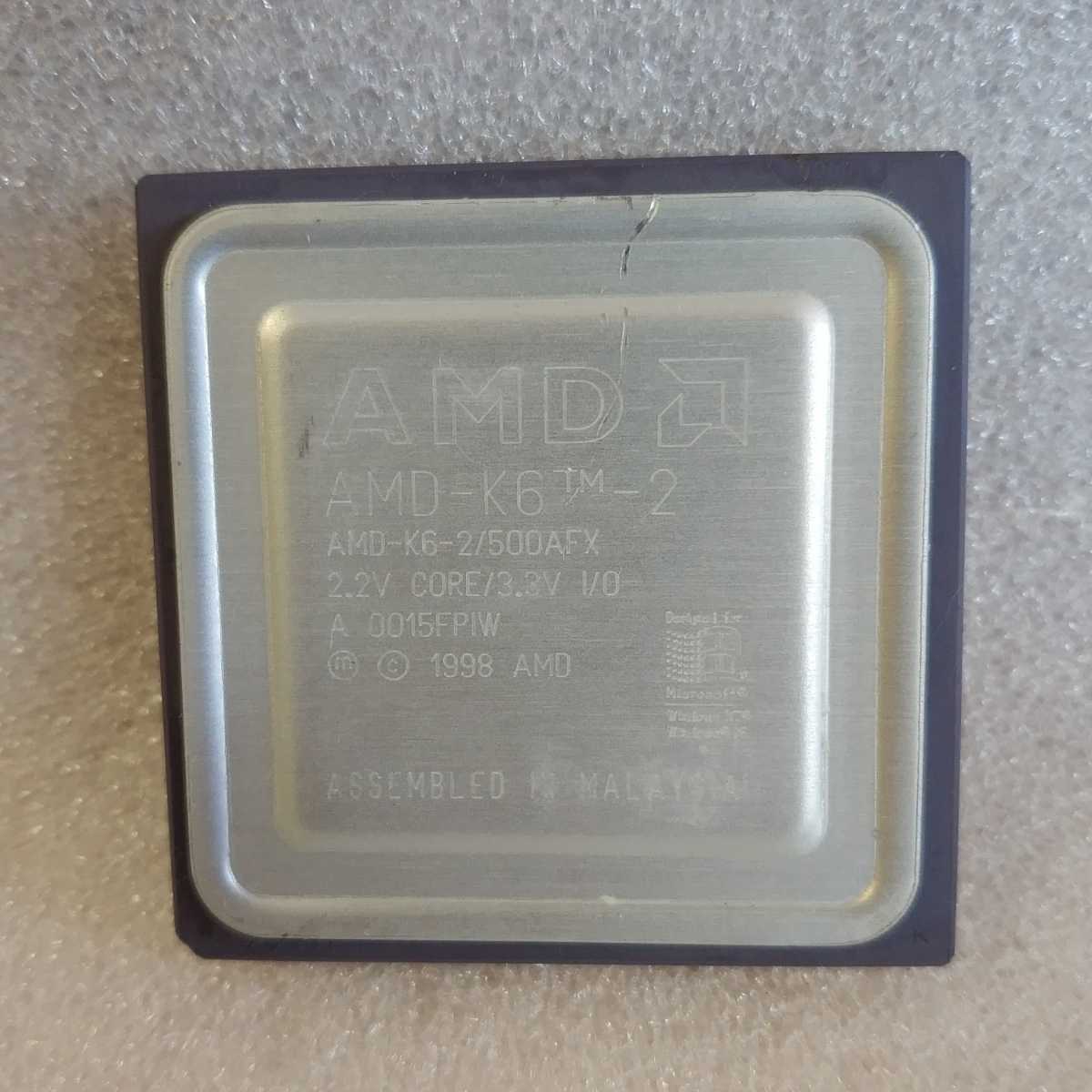 【やや傷や汚れあり】岐阜 即日発 速達 送料無 ★ 現状品 CPU AMD AMD-K6-2 500MHz AMD-K6-2/500AFX ...