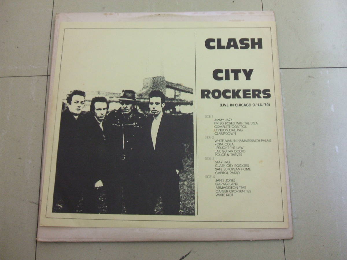 【傷や汚れあり】【コレクターズLP・2枚組】 THE CLASH / CITY ROCKERS (LIVE IN CHICAGO 9/14 ...