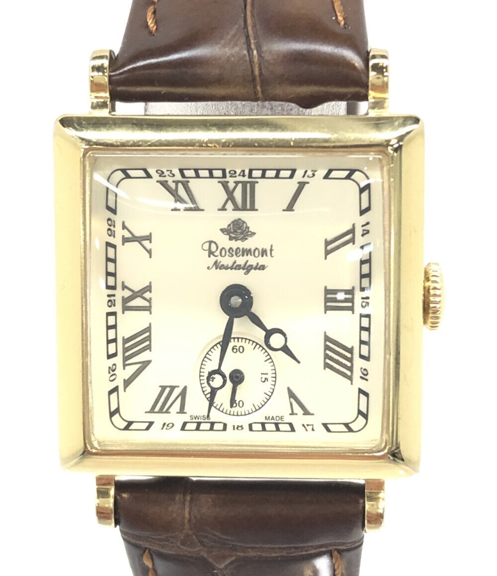 【傷や汚れあり】【1円スタート】 訳あり ロゼモン 腕時計 N011 Nostalgia クオーツ ホワイト レディース Rosemontの落札情報詳細 - ヤフオク落札価格検索 オークフリー