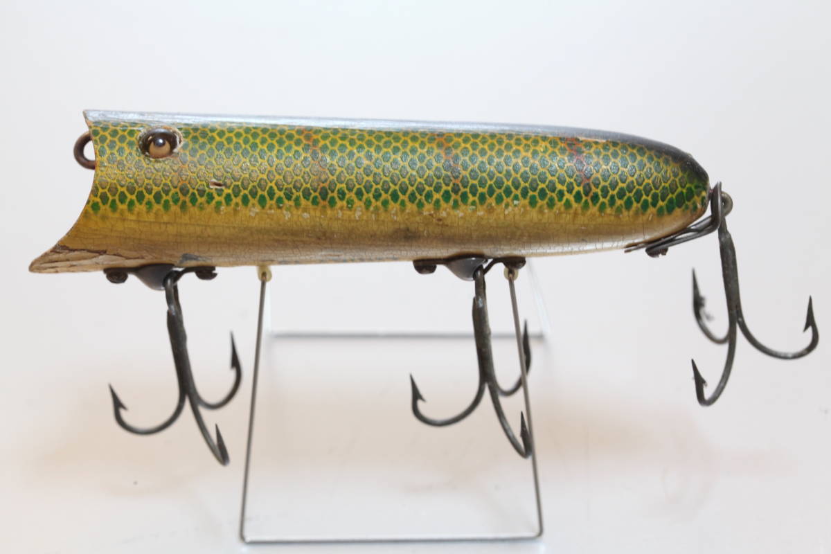【傷や汚れあり】Heddon Lucky13 Wood L ヘドン ラッキー13 ウッド グラスアイ バサー シェイクスピア フルーガー サウスベンド クリークチャブ イーガーの落札情報詳細 ...