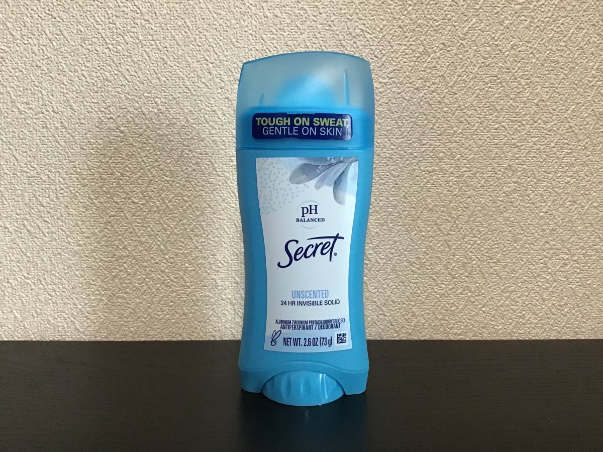 【未使用】Secret シークレット Invisible Solid デオドラント Unscented 73g 無香料の落札情報詳細 ...