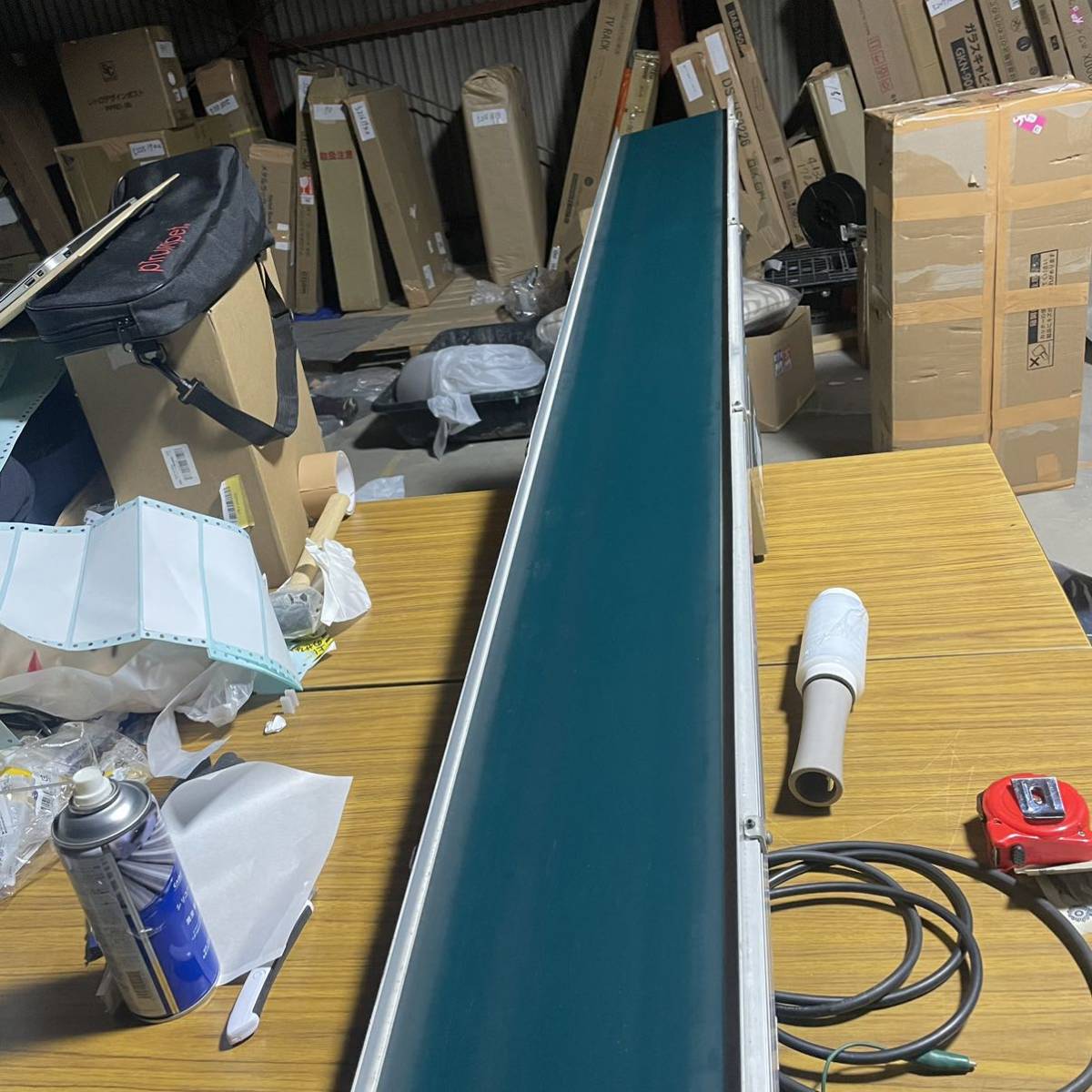 【やや傷や汚れあり】okura/オークラ 3mベルトコンベア ベルト幅197mm ベルコンミニⅢ/コンベア作業/ライン作業/軽搬送コンベア/SBM20C300N9.5×025の落札情報詳細 ...