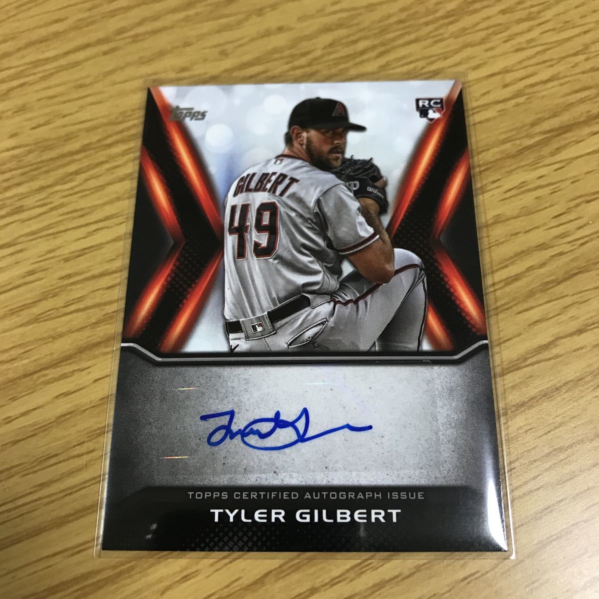 【未使用に近い】TOPPS 2022 Tyler Gilbert autograph card baseball japan edition ...