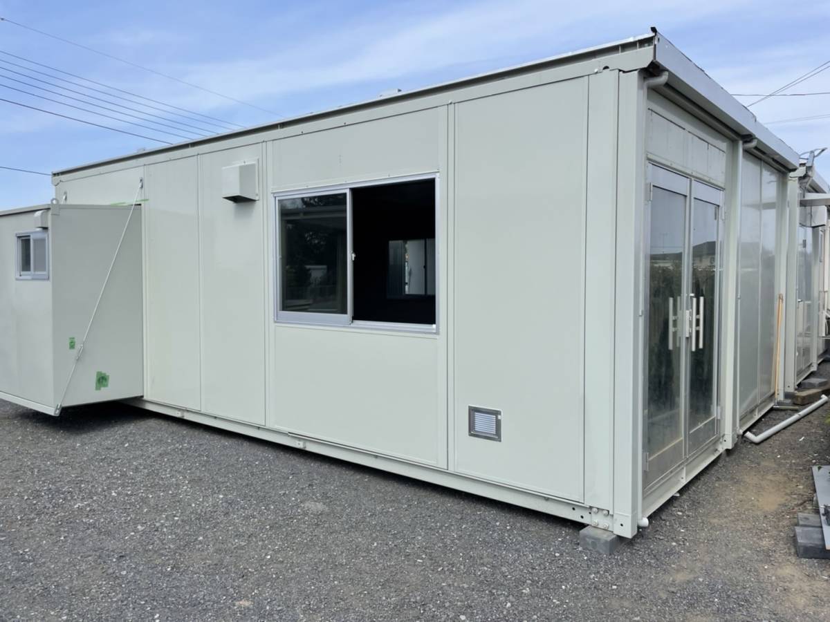 【やや傷や汚れあり】三協フロンテア CT-72J ユニットハウス 2連棟 内装間仕切り エアコン2台 プレハブ 事務所 倉庫 休憩所 床断熱材 トイレ付き の落札情報詳細 - ヤフオク落札価格 ...