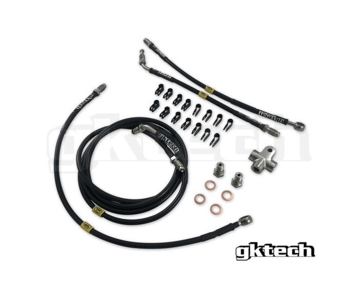 【未使用】gktech製 ステンレスブレイド テフロンライン ABS 除去 ラインキット ABSB-RHD S13 S14 S15 180SX R32 R33 R34 A31 C33 C34の ...