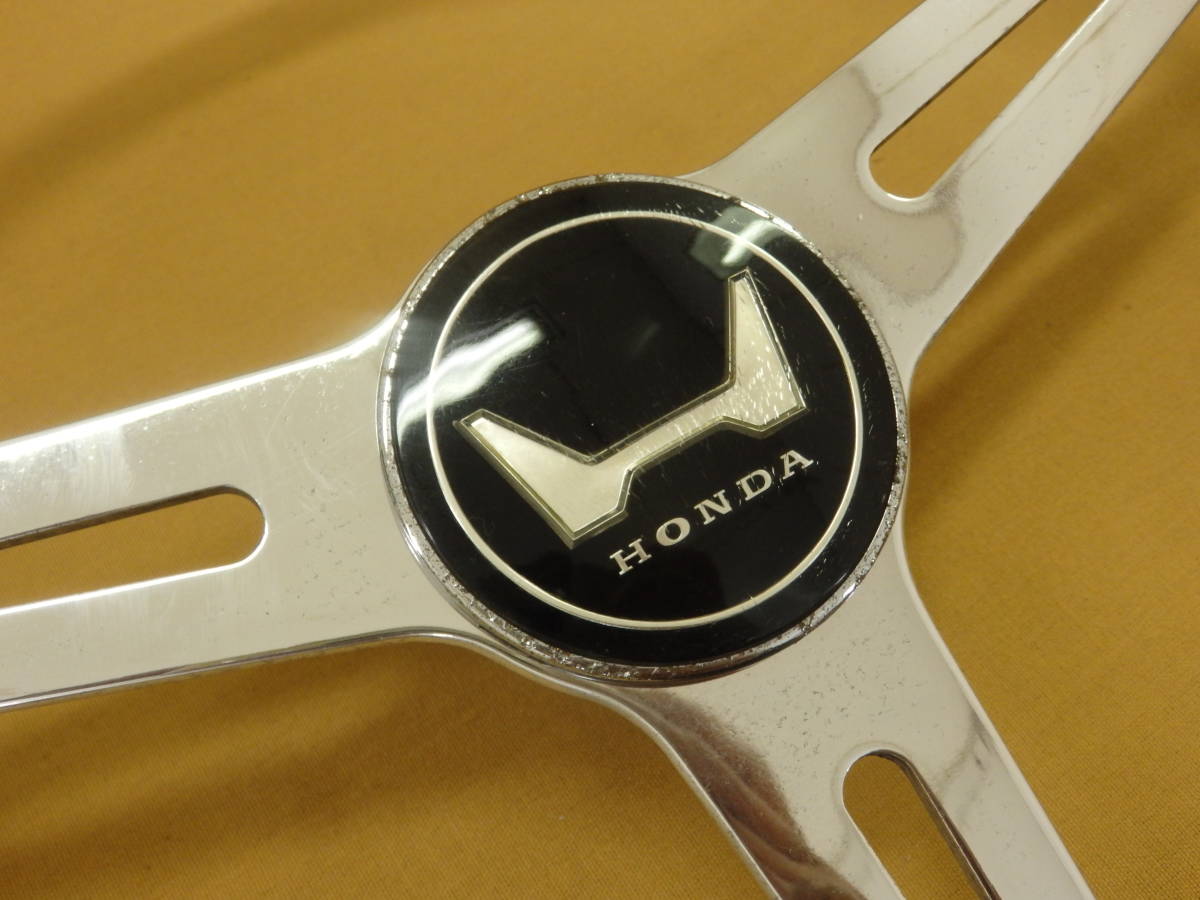 【目立った傷や汚れなし】B037 特A 貴重 ホンダ 純正 当時物 絶版品 ★ ホンダ S600 ステアリング Hマーク エンブレム 通称 ...