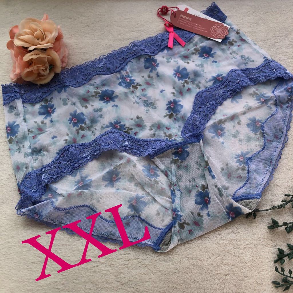 【未使用】新品 Xxlサイズ 可憐 ブルー 花柄 愛される予感 レディースショーツ パンティ ショーツ パンツ 勝負パンツ ビキニ スタンダードの落札情報詳細 ヤフオク落札価格検索 オークフリー