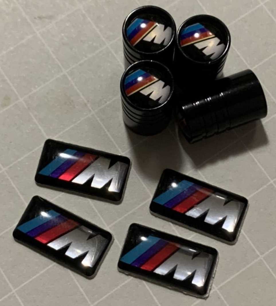 【未使用】銀丸 BMW ///M performanceホイール エアバルブキャップ ミニエンブレム E36 E46 E90 E91 E92 E93 F30 F31 F34 E60 F07 ...