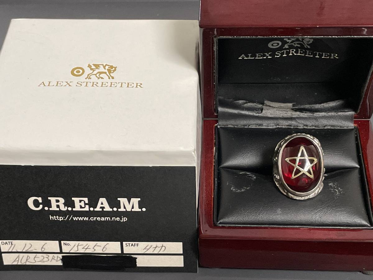 【目立った傷や汚れなし】ALEX STREETER アレックスストリーター ALR523 Angel Heart Ring エンジェルハートリング レッド 赤 約11号の落札情報詳細 ...