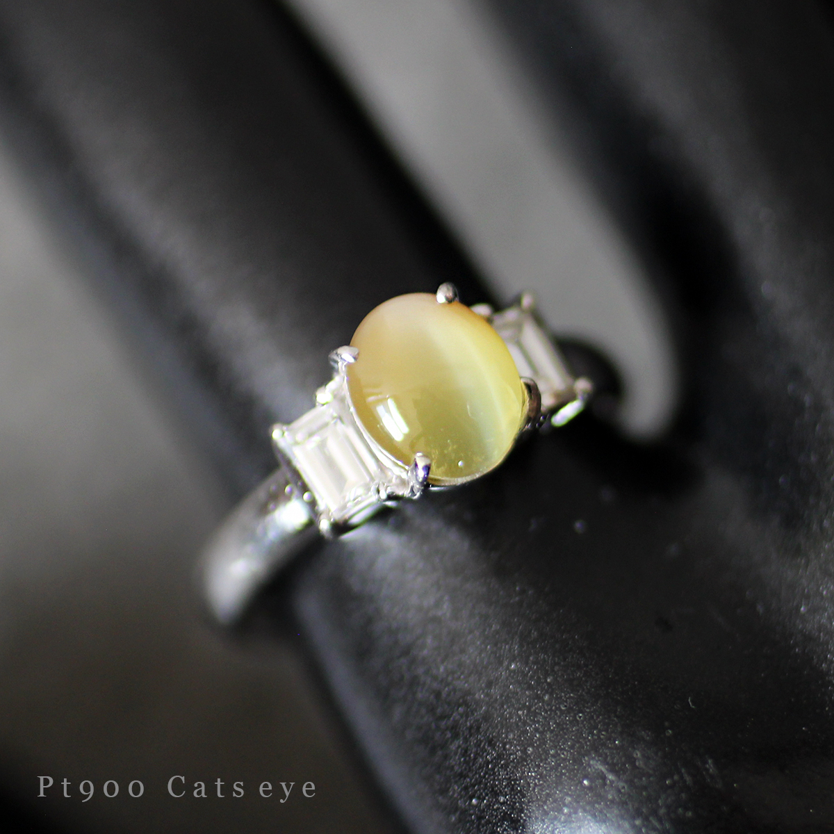 【やや傷や汚れあり】Pt 900 キャッツアイ 1.846ct 天然 ダイヤ モンド 0.32ct ヴィンテージ リング 11号 6g クォーツ レディース アクセサリー ジュエリーの落札情報 ...