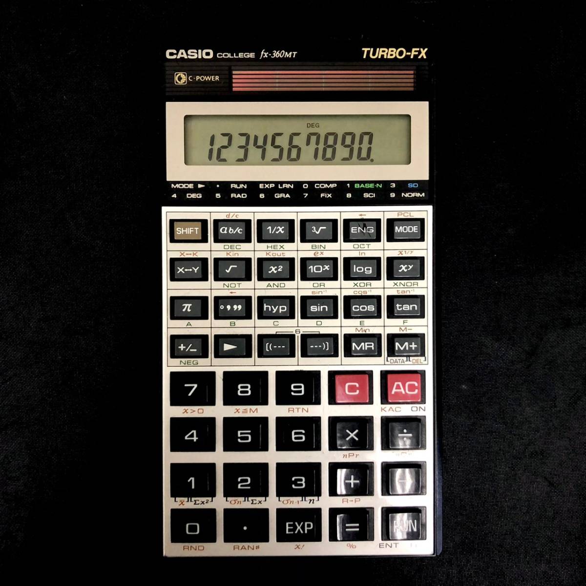 【やや傷や汚れあり】BDm110I 60 CASIO fx-360MT カシオ TURBO-FX 10桁 関数電卓 ソーラー電池 計算機 レトロ アンティークの落札情報詳細 - ヤフオク落札 ...