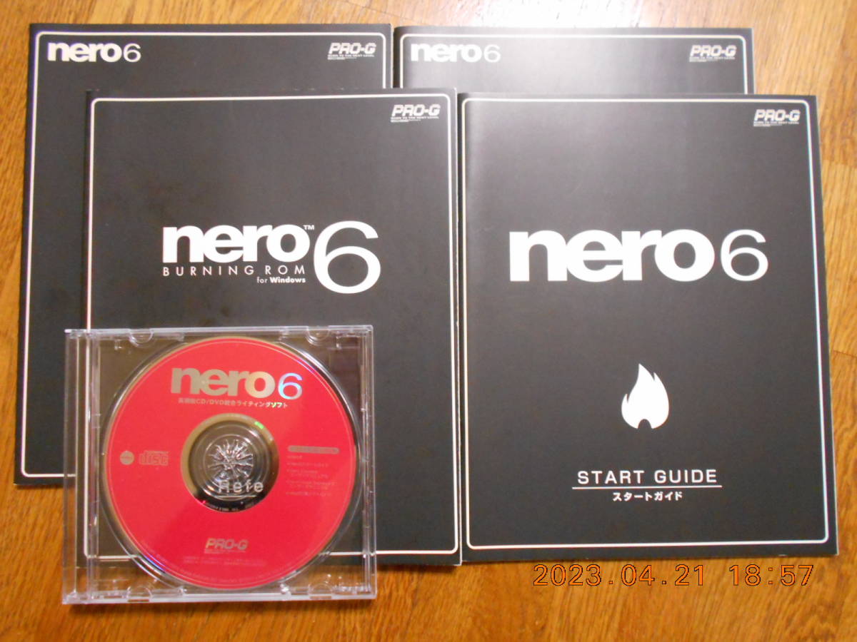 【目立った傷や汚れなし】美品・マニュアル完備 【 Nero 6 Burning Rom 】 Nero Burning ROM CD/DVD ...