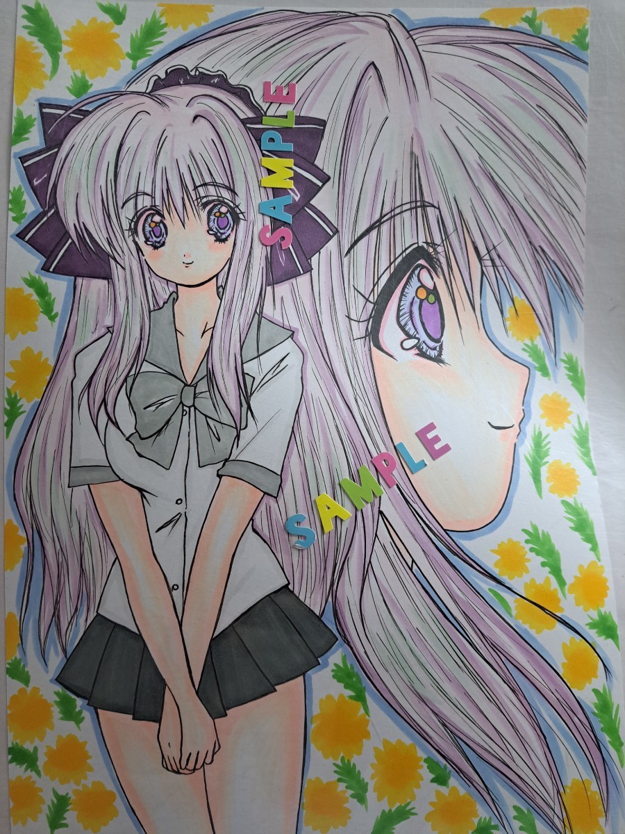 【未使用】手描き イラスト 【リリカルなのはvivid strike】 リンネ タンポポ★の落札情報詳細 - ヤフオク落札価格検索 オークフリー