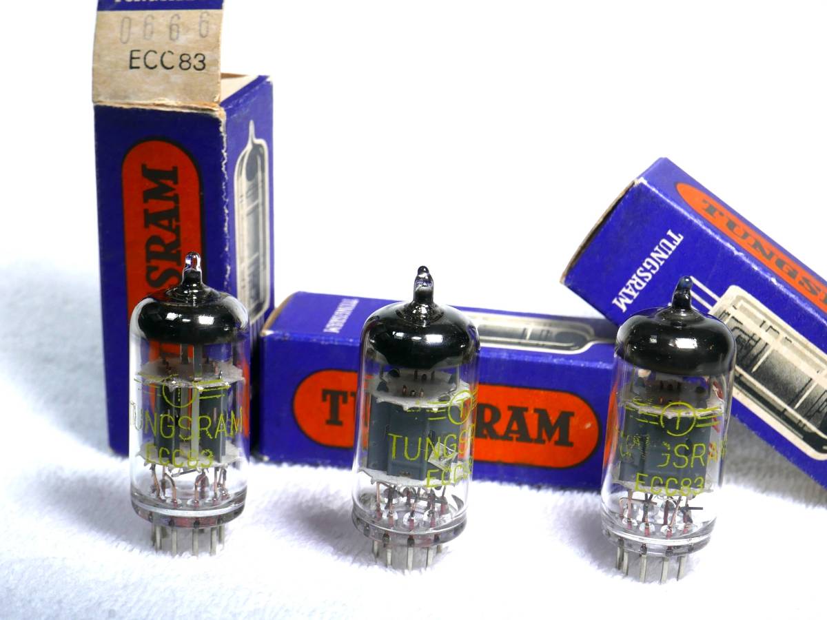 【やや傷や汚れあり】★☆Tungsram ECC83 12AX7 3本☆★の落札情報詳細 - Yahoo!オークション落札価格検索 オークフリー