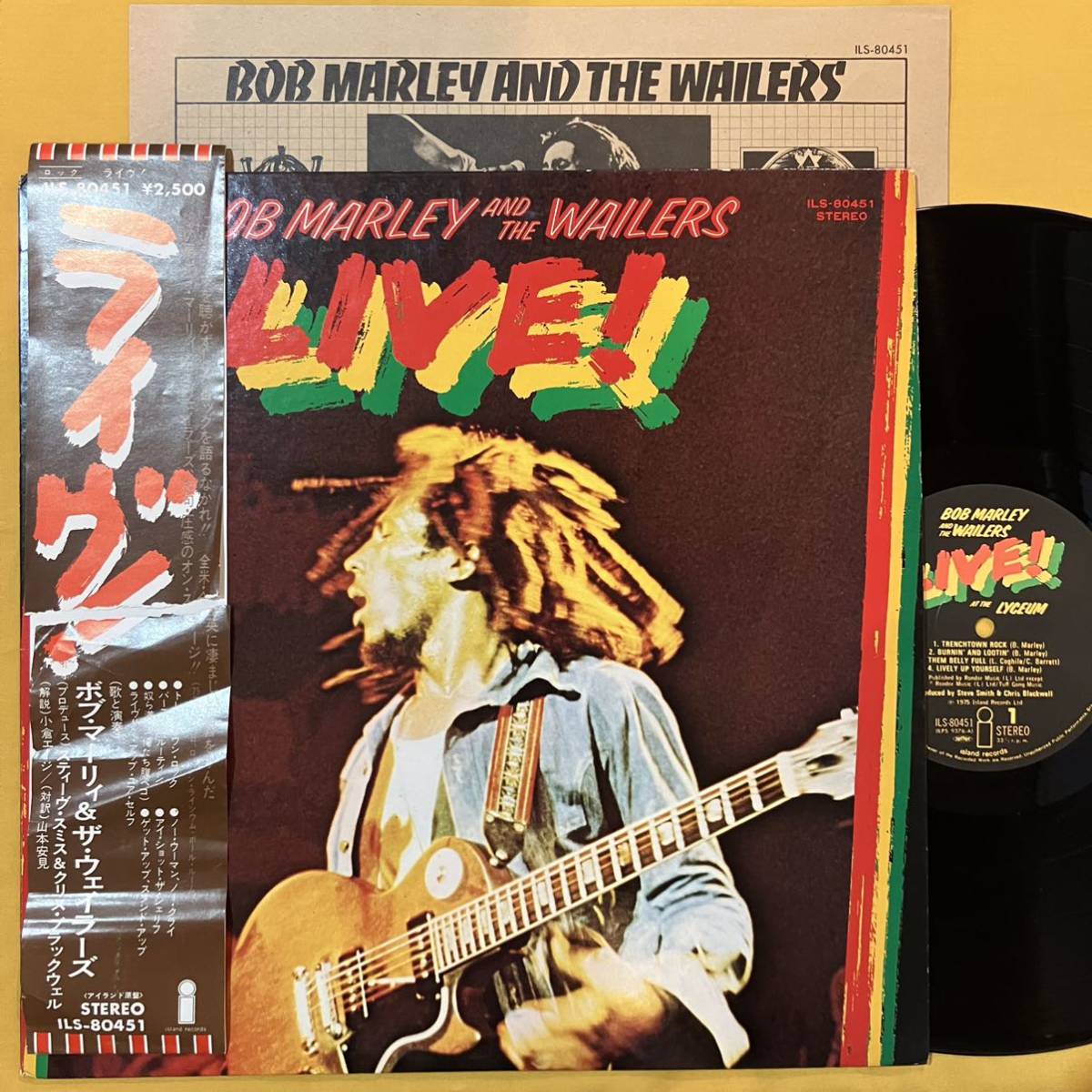 【目立った傷や汚れなし】05H 帯付き ボブ・マーリィ Bob Marley And The Wailers / ライヴ！ LIVE! ILS ...