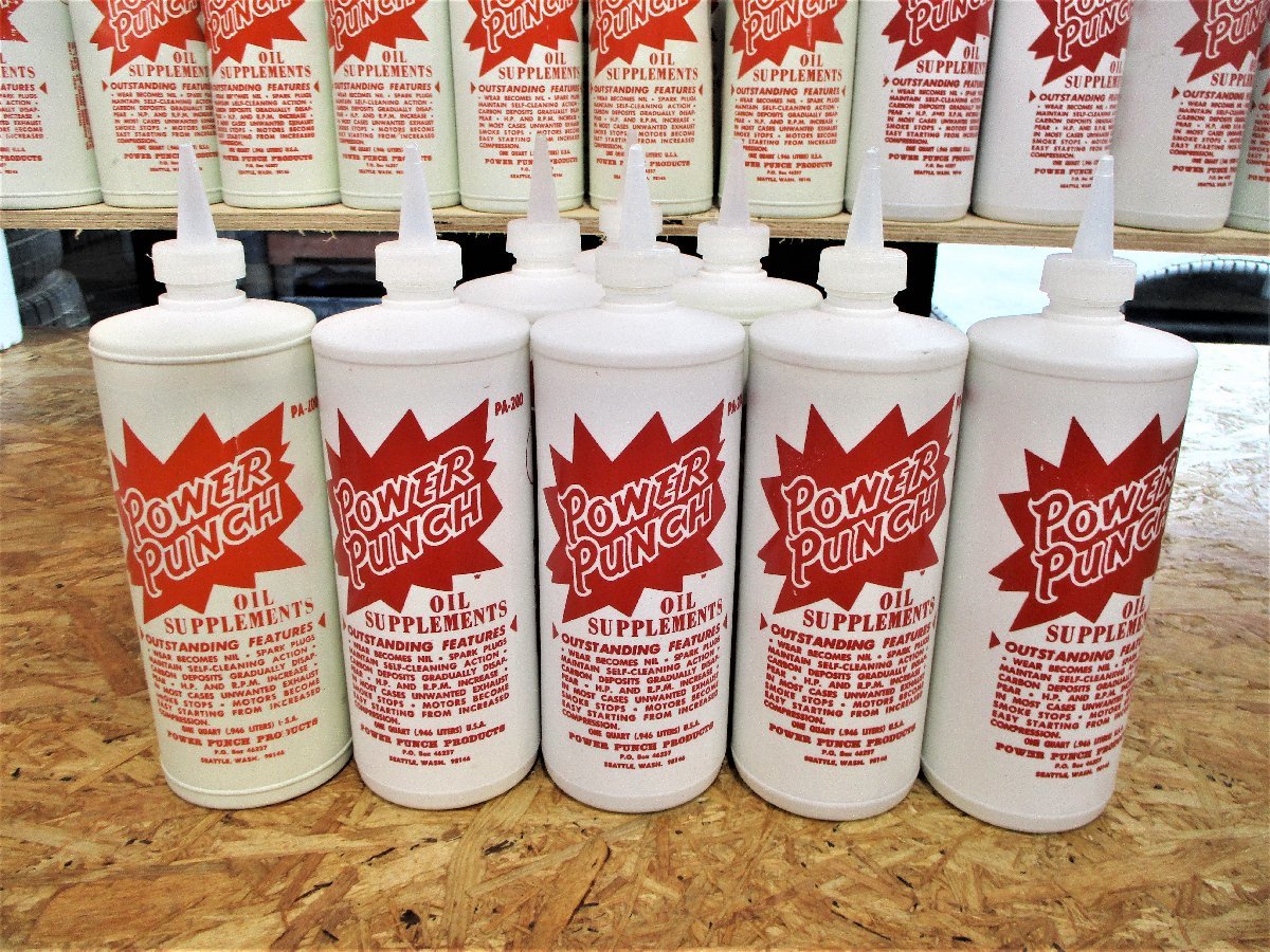 【未使用に近い】オイル添加剤 Power Punch 24本セット PA200 パワーパンチ エンジン保護 燃費向上 レスポンス パワステ ...