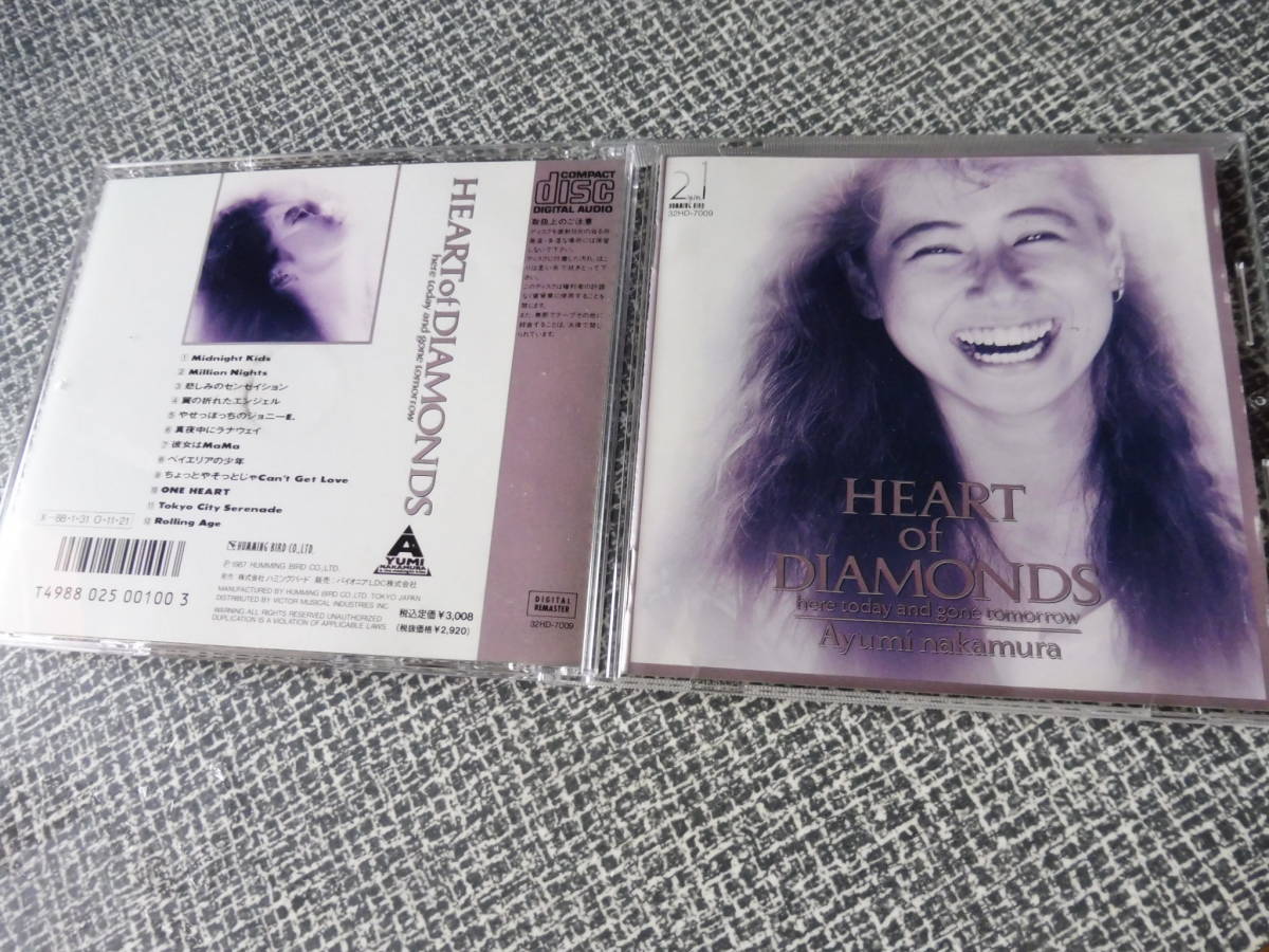 【目立った傷や汚れなし】中村あゆみ 美品ベストcd HEART of DIAMONDS ハート オブ ダイヤモンズ best 翼の折れた ...