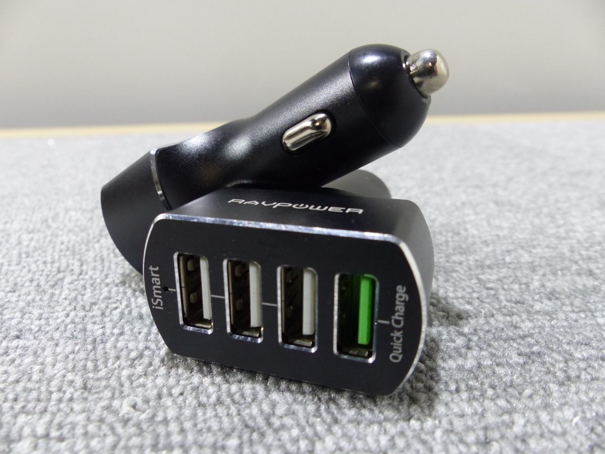 【傷や汚れあり】★1円スタート★まとめ売り 25個★RAVPower 54W 4-Port USB Car Charger RP-VC003 ...