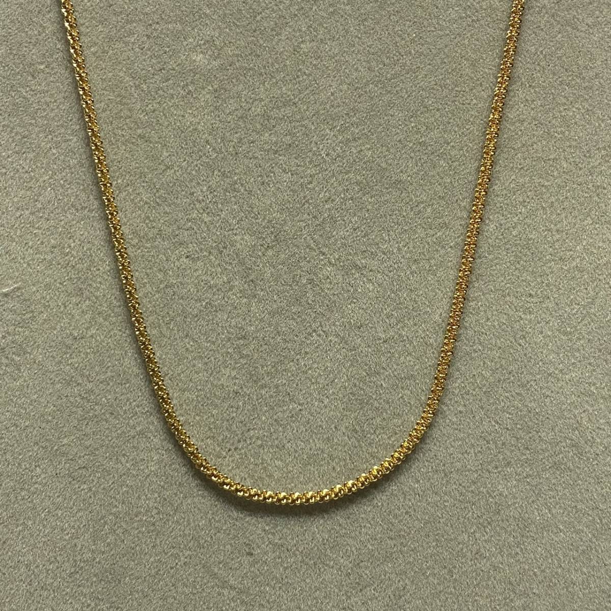 【未使用】18KGP 18金 鍍金 カリフラワーチェーン ゴールドネックレス gold necklace 49の落札情報詳細 - ヤフオク落札価格検索 オークフリー