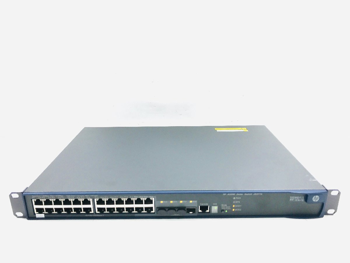 【傷や汚れあり】HP H3C S5500-28C-EI Switch JD377A A5500 SERIES A5500-24G EI ...